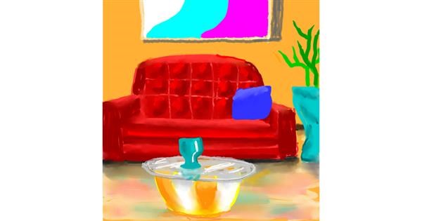 Drawing of Couch by hatts - Drawize Gallery!