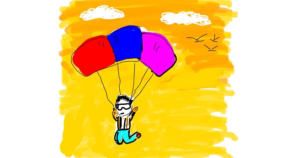 Drawing of Parachute by Lsk - Drawize Gallery!