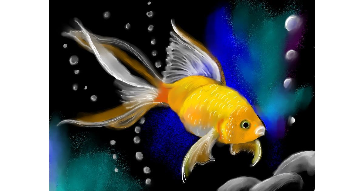Drawing of Goldfish by PrettyPixels - Drawize Gallery!
