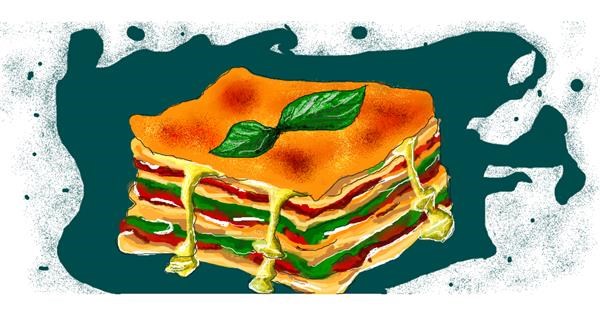 Drawing of Lasagna by André Mota - Drawize Gallery!