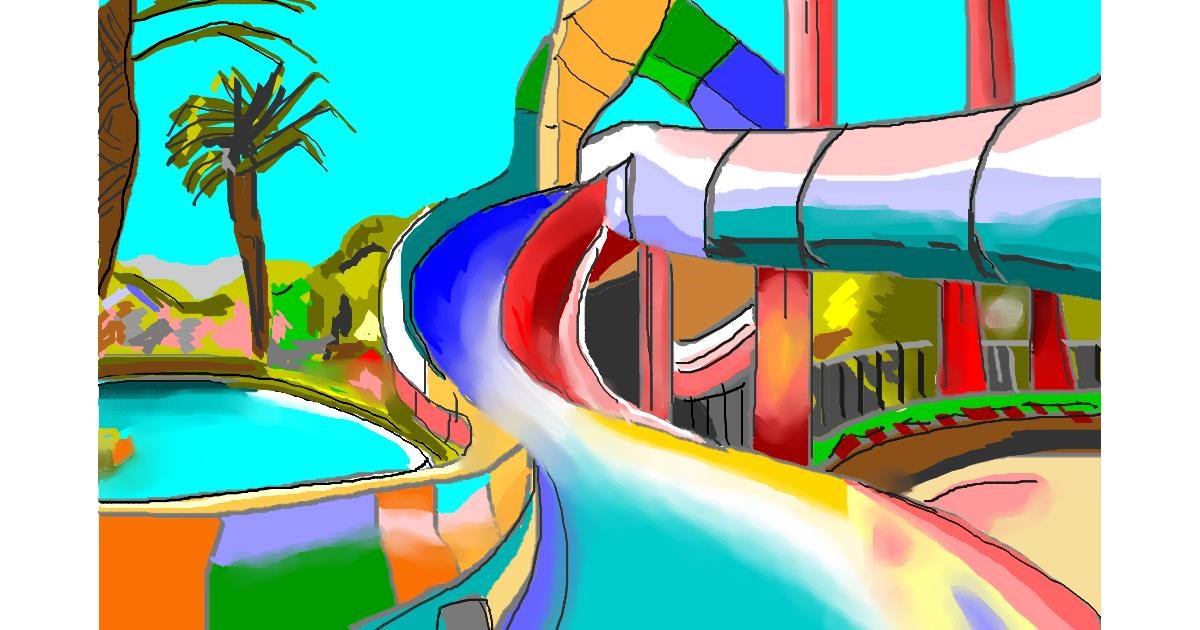 Waterslide Drawing - Gallery and How to Draw Videos!