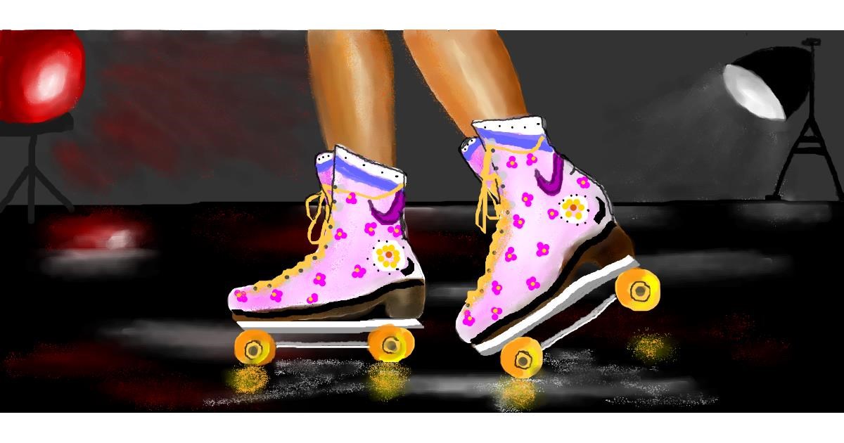 Watch DebbyLee draw Roller Skates!