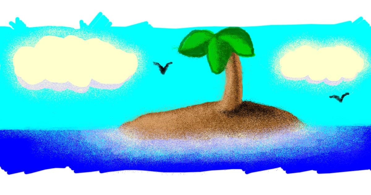 Drawing of Island by ️ Shei ️ - Drawize Gallery!