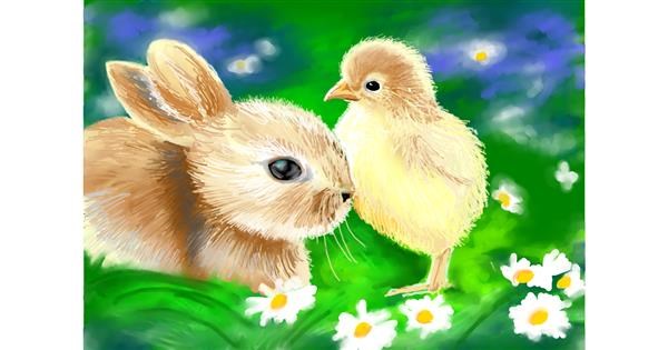 Drawing of Easter chick by ⋆su⋆vinci彡 - Drawize Gallery!