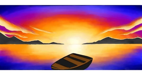 Drawing of Sunset by lululu55 - Drawize Gallery!