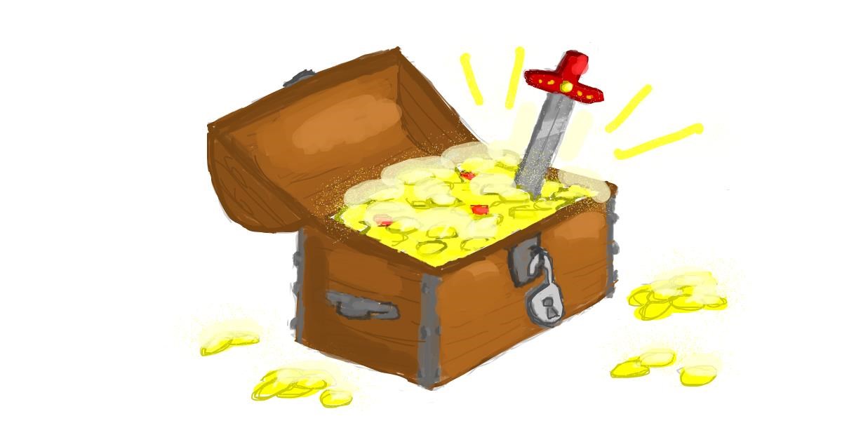 Watch smackerel draw Treasure chest!