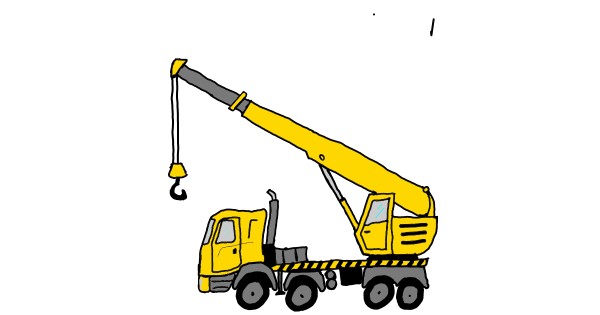 Drawing of Crane (machine) by Mr. Bee - Drawize Gallery!