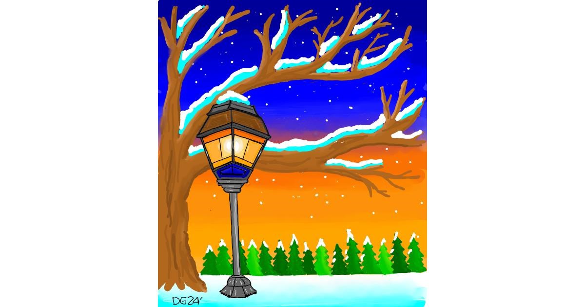 Watch GreyhoundMama draw Lamp!