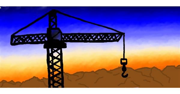 Drawing of Crane (machine) by Val Salva - Drawize Gallery!