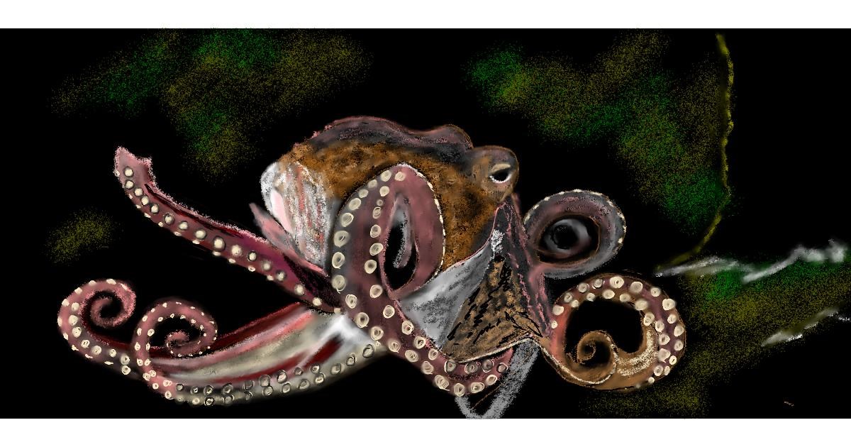 Octopus Wip By Tsubatsu In 2020 Octopus Drawing Octopus