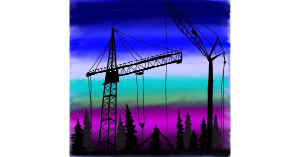 Drawing of Crane (machine) by Leah - Drawize Gallery!
