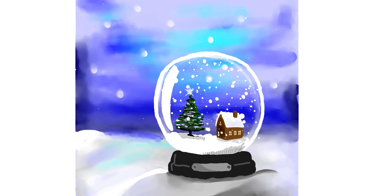 Watch Joze draw Snow globe!