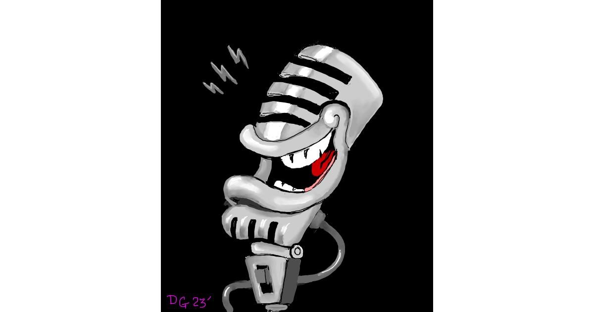 Watch GreyhoundMama draw Microphone!