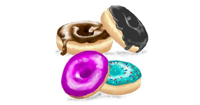 Krapfen Zeichnung von Um - Drawize Galerie!