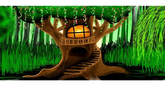 Drawing of Treehouse by Sumafela - Drawize Gallery!