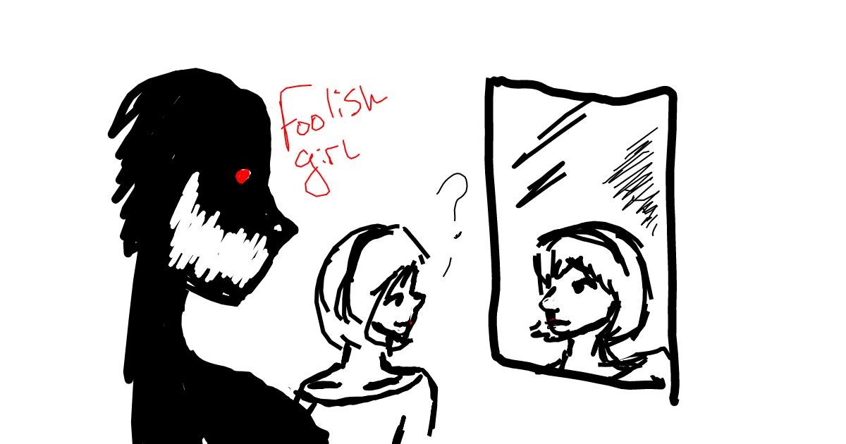 Drawing of Mirror by Anonymous - Drawize Gallery!