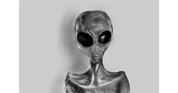 Drawing of Alien by Jan - Drawize Gallery!