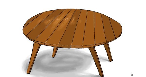 Drawing of Table by flowerpot - Drawize Gallery!