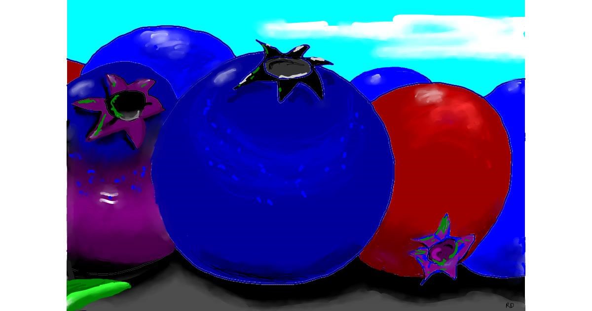 Watch flowerpot draw Blueberry!