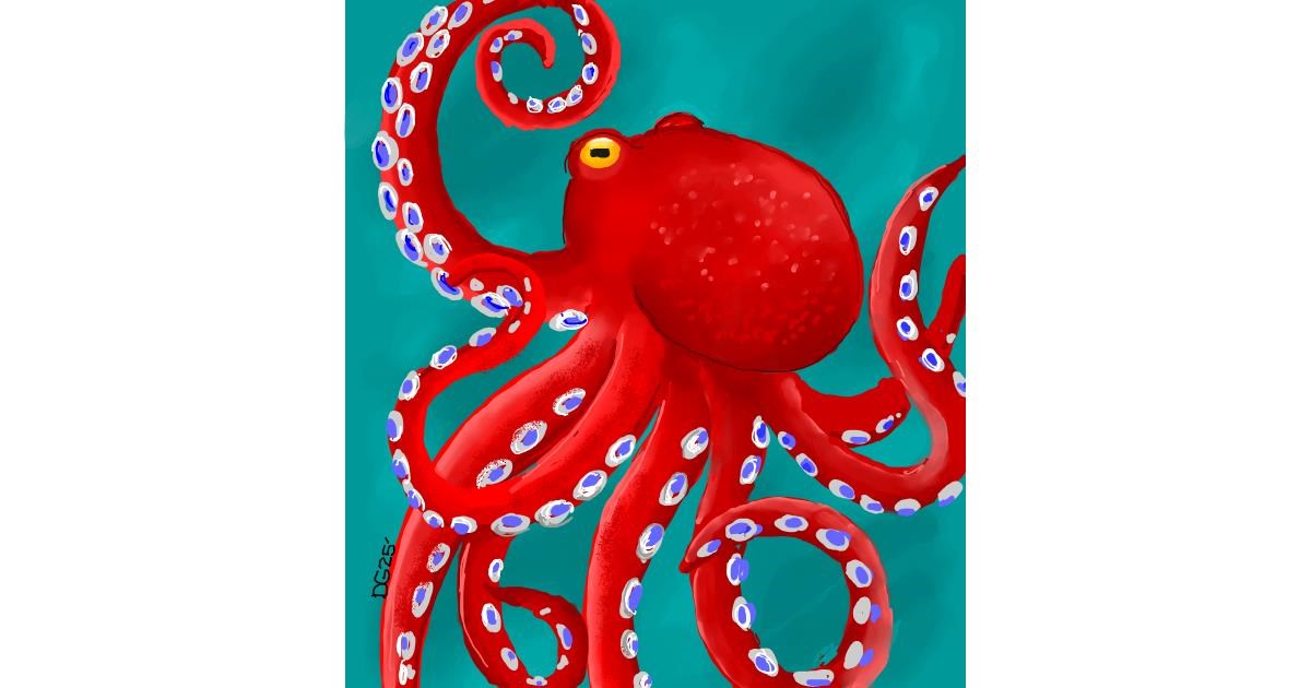 Watch GreyhoundMama draw Octopus!