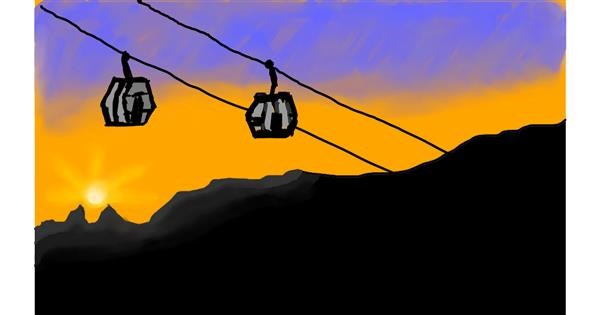 Drawing of Cable car by TidoudouMlesfrites - Drawize Gallery!