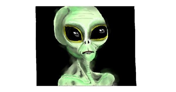 Drawing of Alien by DebbyLee - Drawize Gallery!