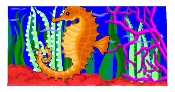 Drawing of Seahorse by DebbyLee - Drawize Gallery!