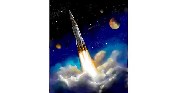 Rakete Zeichnung von Randi - Drawize Galerie!
