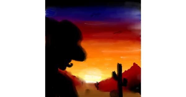 Drawing of Cowboy by Mom E - Drawize Gallery!