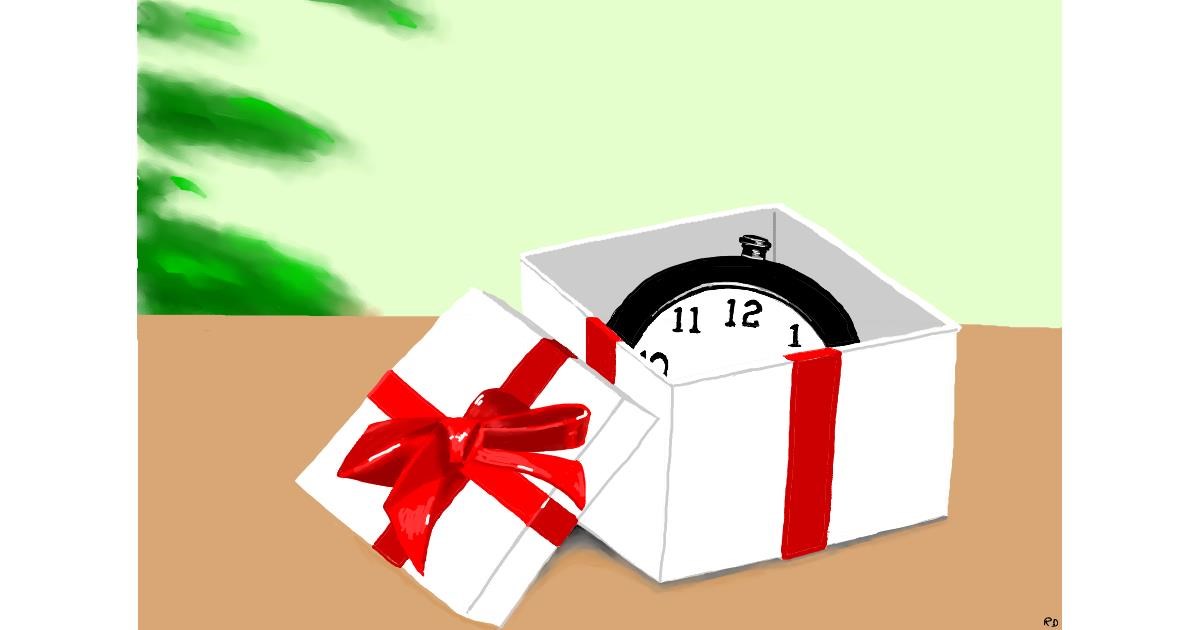 Watch flowerpot draw Present!