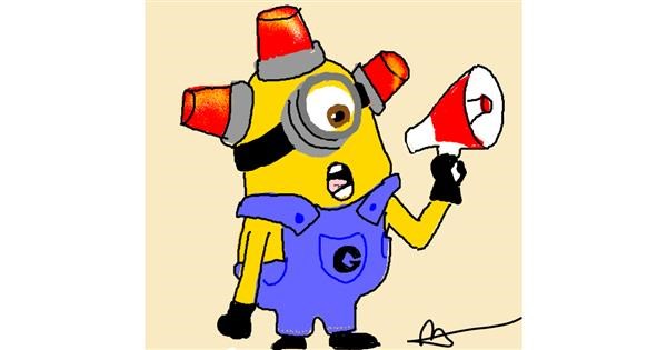Drawing of Minion by Burrito cat - Drawize Gallery!