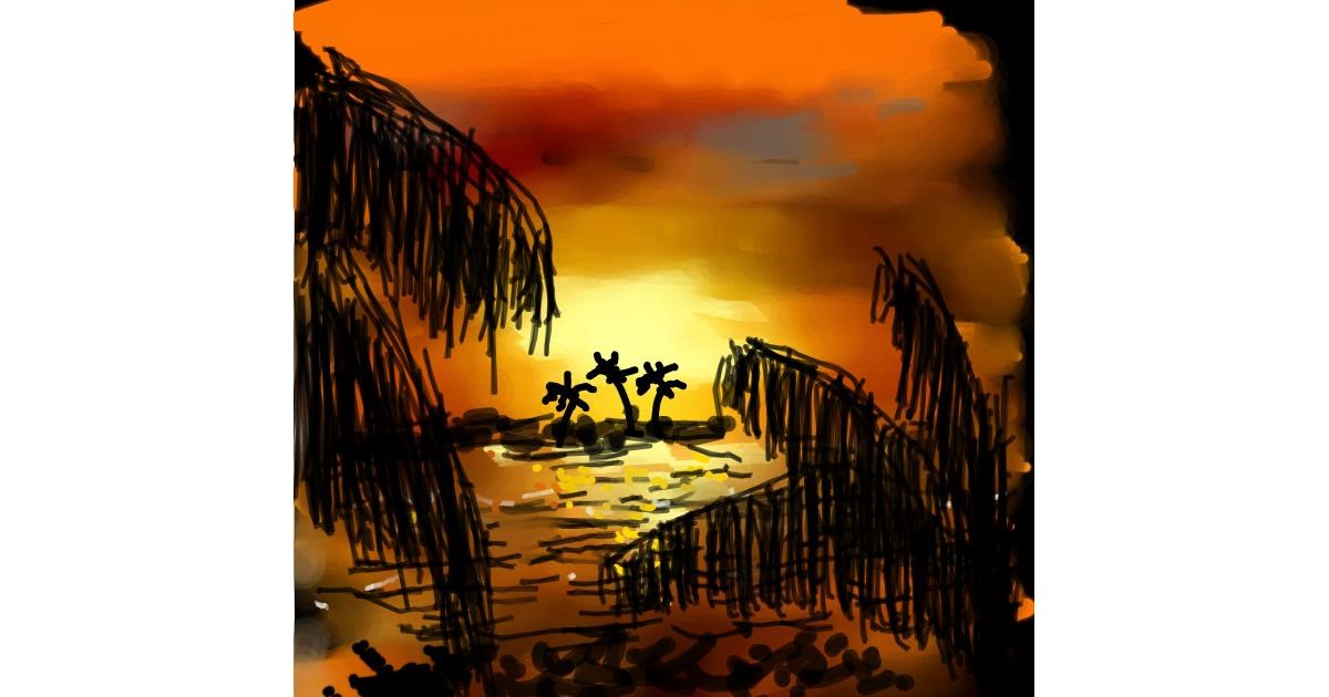 Watch Eclat de Lune draw Island!