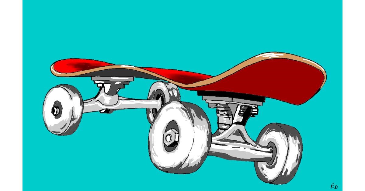 Skateboard Drawing - Gallery and How to Draw Videos!