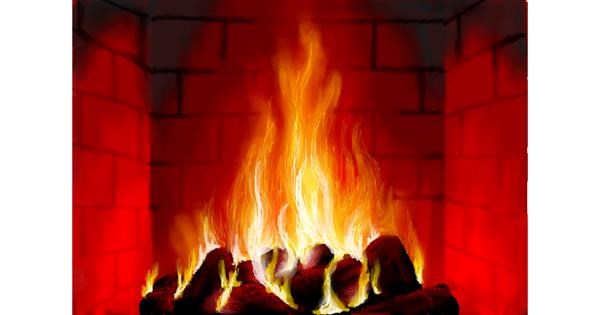 Drawing of Fireplace by DaVinky - Drawize Gallery!