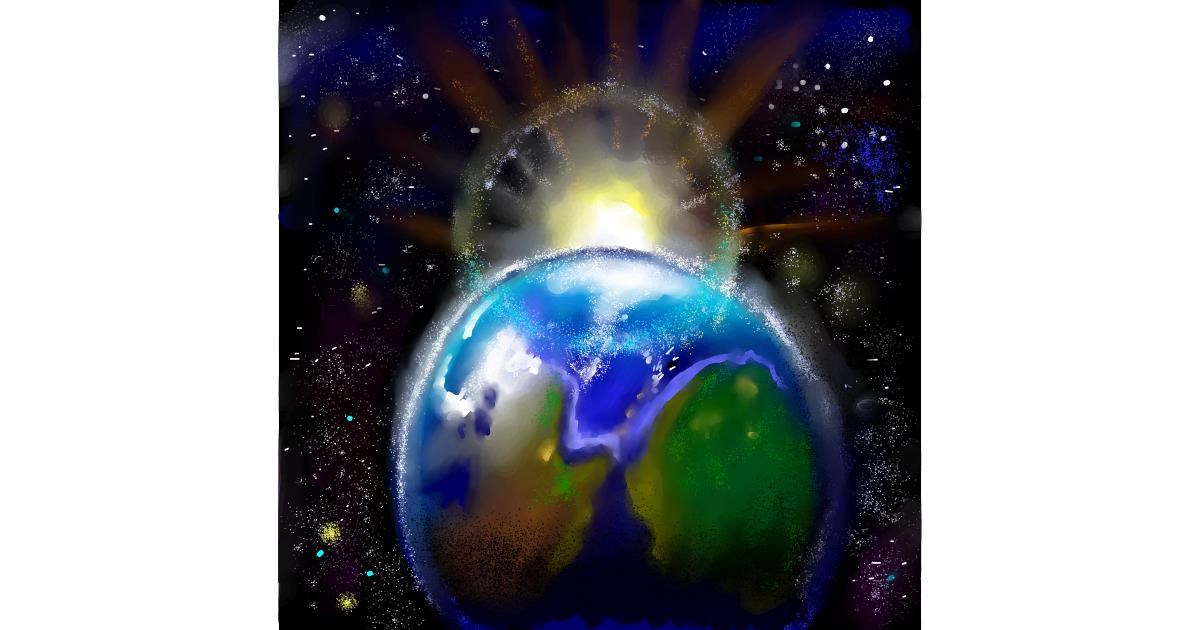 Watch Leah draw Earth!