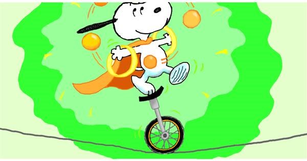 Drawing of Unicycle by InessA - Drawize Gallery!