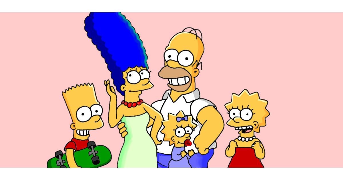 Watch Annie draw Marge Simpson!