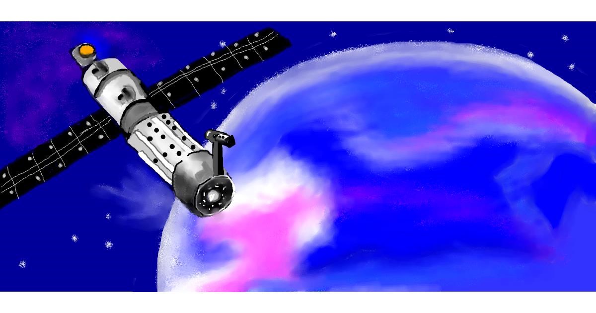 Watch DebbyLee draw Satellite!
