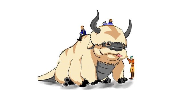 Drawing of Bison by Rose rocket - Drawize Gallery!