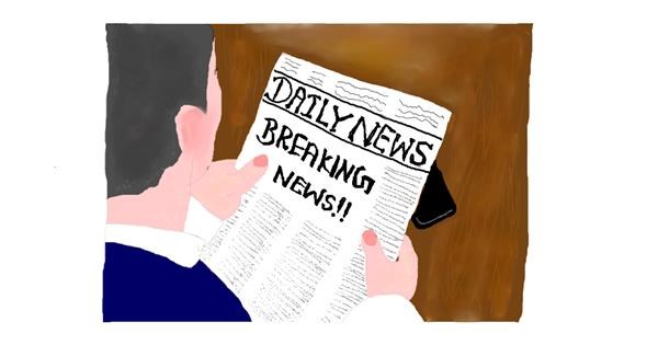 Drawing of Newspaper by JOSE - Drawize Gallery!