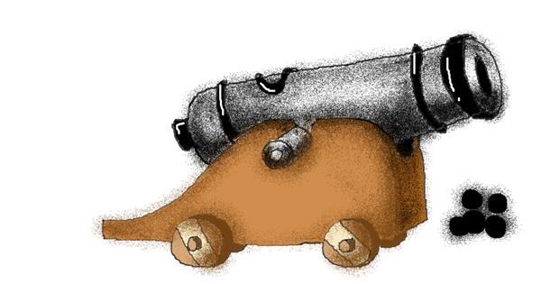 Drawing of Cannon by Stephanie - Drawize Gallery!