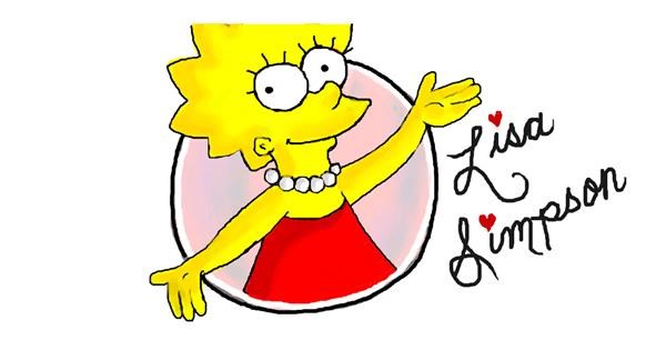 Drawing of Lisa Simpson by DebbyLee - Drawize Gallery!