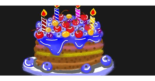 Rođendanska torta - crtež od autora: Nasat Z - Drawize galerija!