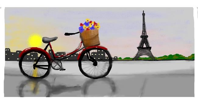 Drawing of Bicycle by DebbyLee - Drawize Gallery!