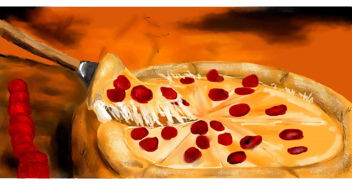 Watch Effulgent Emerald draw Pizza!