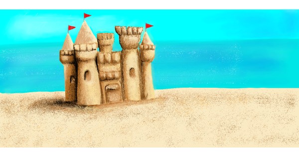 Drawing of Sand castle by ZORLA - Drawize Gallery!