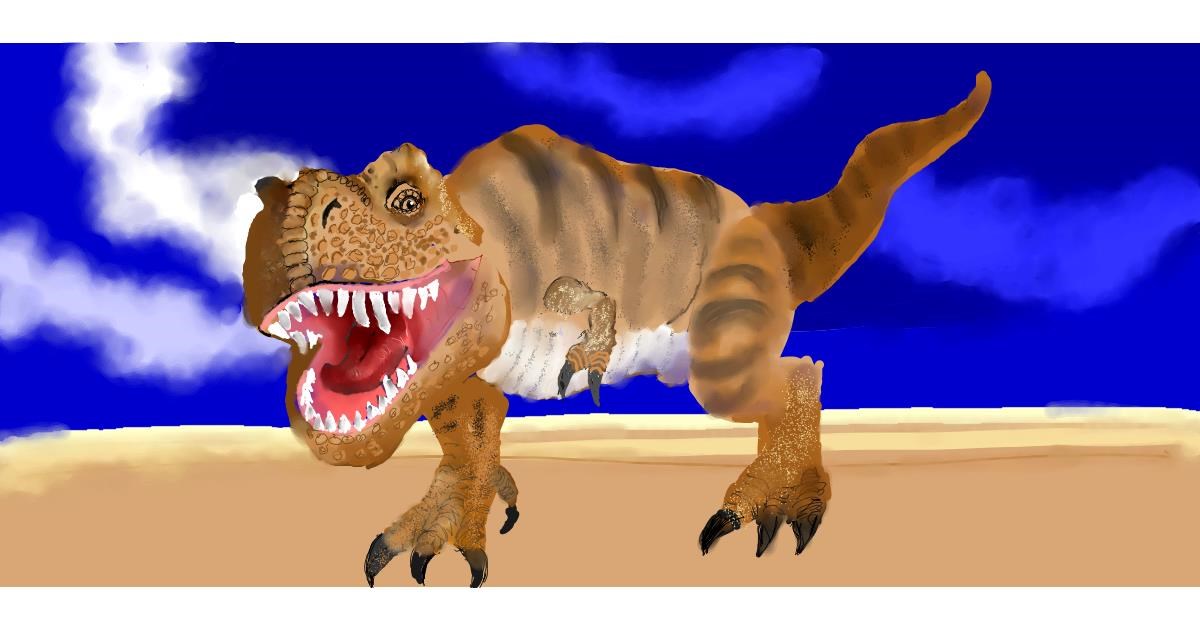 Watch Kim draw Dinosaur!