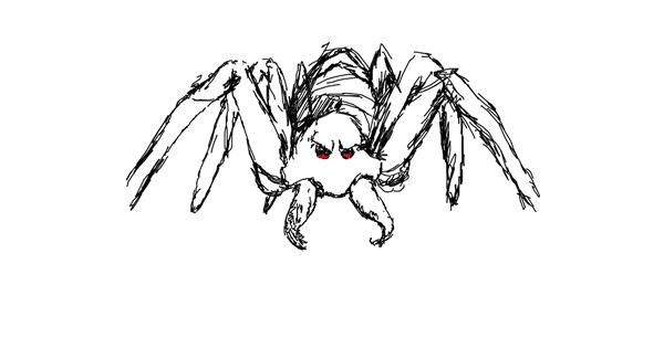 Drawing of Spider by pillar - Drawize Gallery!