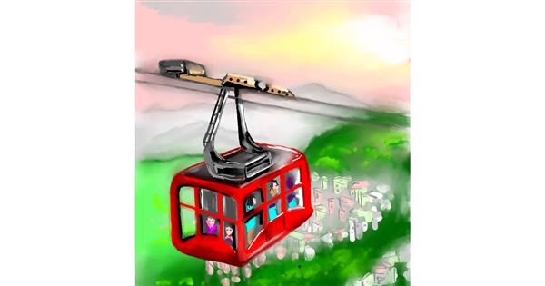 Drawing of Cable car by ⋆su⋆vinci彡 - Drawize Gallery!