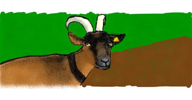 Drawing of Goat by purple you BTSXARMY 지민 - Drawize Gallery!